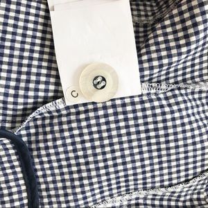 Basler | Jackets & Coats | Basler Checkered Blazer White Navy | Poshmark